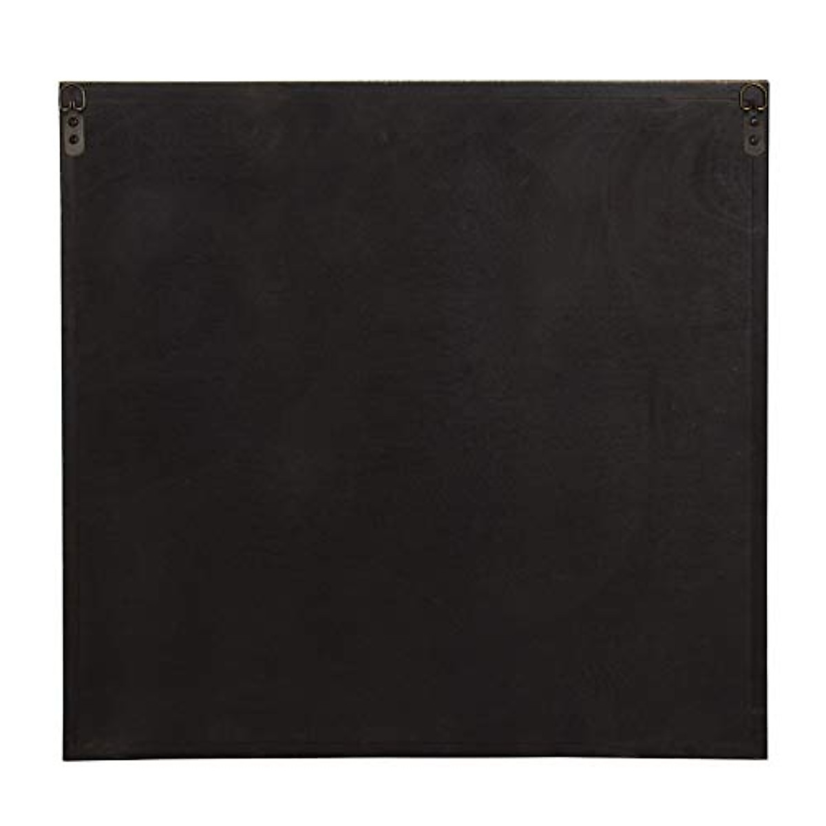 Kate and Laurel Ballez Shiplap Wood Plank Art, Black, White and Rustic Brown