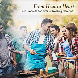 FRESHY CHEF Korean Grill Pan - 15 Inch Non-Stick Aluminum Korean BBQ Grill Pan with 2 Wooden Holders, Rack, and Storage Bag - Lightweight Aluminum Griddle Pan for Stove Top, Induction, Camp Fire