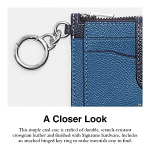 Coach Contrast Trim Attachment Card Case