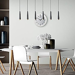 SEIKO 11 Inch St John Brushed Metal Wall Clock