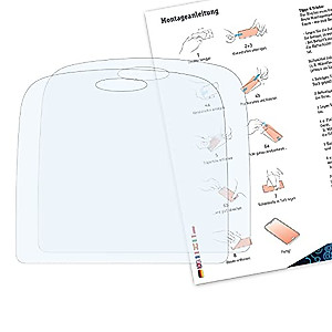 Bruni Screen Protector compatible with Gigaset GL390 Protector Film, crystal clear Protective Film (2X)
