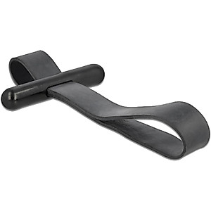 Delock Cable Ties with Rubber Loop, Black.