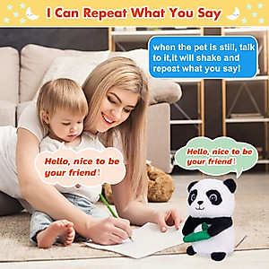 Marsjoy Easter Bunny Talking Robot - 6.3" Interactive Plush Toy, Repeats Your Words, Dances, and Shakes for Kids, Boys, Girls, and Babies