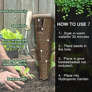 Vesici 240 Pieces Hydroponic Garden Accessories Pod Kit Including Grow Baskets Transparent Insulation Lids Plant Grow Sponges Labels for Seed Starting System