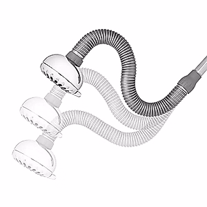 Waterpik PowerPulse Flexible Neck Shower Head Adjustable Shower Head for All Heights, Chrome 7-Mode XPP-703E