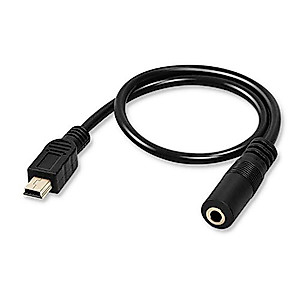 Onvian 3.5mm Female to 5 Pin Mini USB Male Microphone Adapter Cable