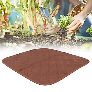 Garden Kneeling Pad Portable Moisture Proof Kneeler Mat Garden Kneeling Cushion Garden Accessory Kneeler Portective Pad for Gardening(Coffee)