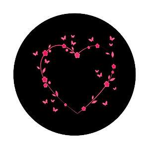 Pink Heart Butterflies