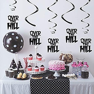 20 Pieces Over The Hill Party Supplies 50th 40th Over-The-Hill Birthday Party Decorations Hanging Swirls Foil Hanging Whirls Ceiling for Birthday Wedding Anniversary Graduation Party