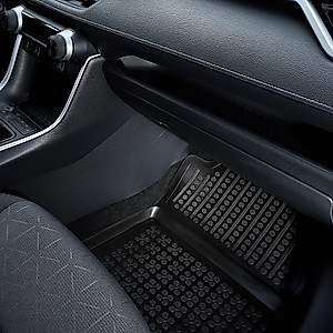 Rezaw-Plast Car Mats for 2002-2012 Mini Cooper One Floor Mats All Weather Custom Fit Tailored Anti Slip All Season Floor Liners Set Black (14-24 Mini Cooper S Floor Mats & Cargo Mat)