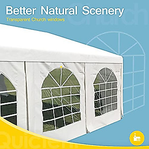 Quictent 13'x26' Heavy Duty Outdoor Gazebo Wedding Party Tent Canopy Shelter with Carry Bags