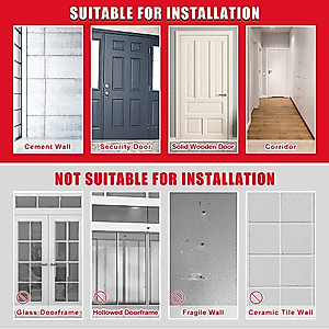 KDFJ Pull Up Bar, Chin up Bar No Screw Installation with Adjustable Width Locking, Upper Body Workout Bar for Home Gym Exercise Fitness-A-84-130