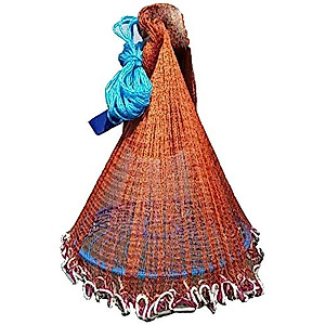 Zjnhl Fishing Equipment/Sprinkling Net Automatic Fishing Nets, A Variety of Materials, A Variety (Edition : Height 3.6m Steel Pendant) (Size : Height 2.4m Steel Pendant)