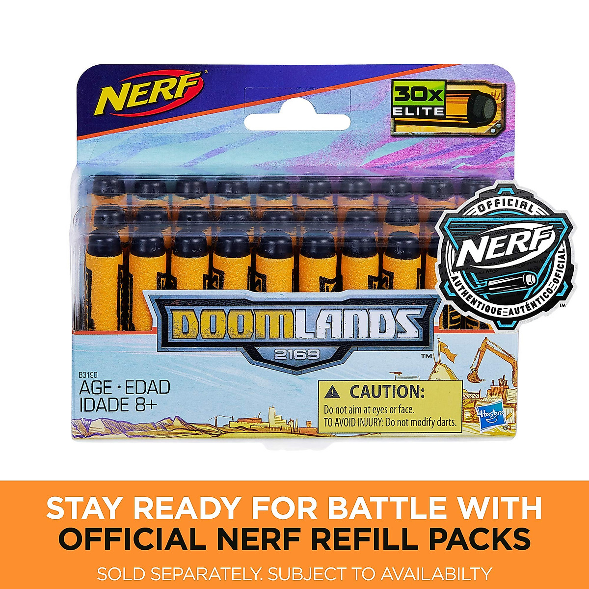 NERF Persuader Doomlands Toy Blaster With Hammer Action And 4 Official Nerf Doomlands Darts For Kids, Teens, And Adults