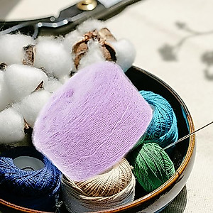 VILLCASE Crochet Thread Wool Yarn Hand Knitting Crochet Yarn Woven Thread Wool Thread Line Woolen Yarn for Knitting Crafts