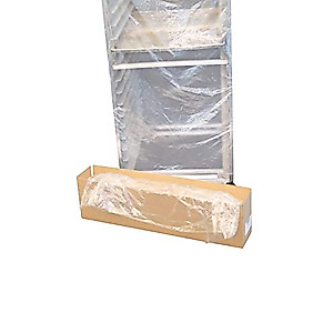 SHOPCraft Double Disposable Rack Covers, Heavy Duty Bun Rack & Food Cover 41” X 30” X 77”, for Industrial & Commercial Use, 150 Bags Per Roll