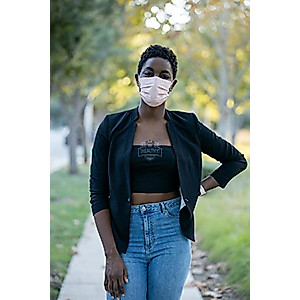 Mystee-2 15pcs Coloring Disposable 3-Ply Safety & comfortable Fashion Face Mask (Rose Gold)