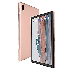 ANGGREK 10.1in HD Tablet, 3GB RAM, 64GB ROM, 8.0, 4G Dual SIM, Dual Standby, Pink, Dual Cameras, 100-240V (US Plug)