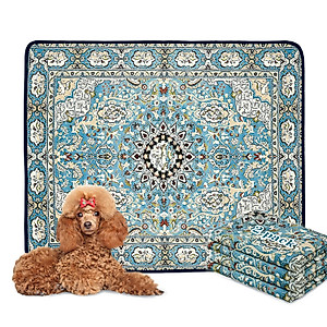Qeils Washable Pee Pads for Dogs, 2 Pack Reusable Puppy Pads 36"x41" Super Absorbent Leakproof Dog Training Pads, Non-Slip Potty Pads for Floor, Crate, Couch, Whelping Pads Litter Mat Pet Supplies