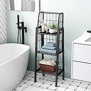 DOORXIFO Modern Industrial Bookcase Freestanding,Heavy Duty Metal Black Bookshelves Organizer for Bedroom Home Office,Black Storage Rack Book Rack.