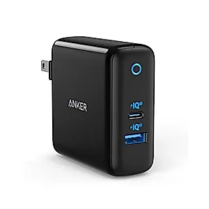 Anker 60W PIQ 3.0 & GaN Tech Dual Port Charger, PowerPort Atom III (2 Ports) Charger with a 45W USB C Port, for USB-C Laptops, MacBook, iPad Pro, iPhone, Galaxy, Pixel and More