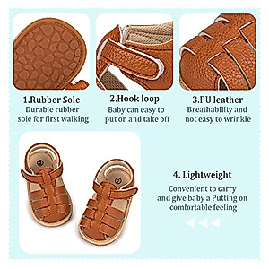 Babelvit Infant Baby Girls Boys Soft Summer Sandals Casual Dress Shoe Anti Slip Rubber Sole Outdoor Flats Toddler First Walker Shoes