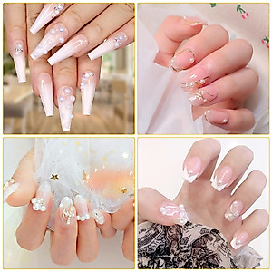 Mckanti 10000pcs Flat Back Pearls Half Round Pearl Beads Flatback Loose Beads for Crafts DIY Phone Nail Making (2mm/3mm/4mm/5mm/6mm/8mm/10mm)