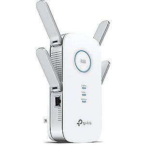 TP-Link AC2600 WiFi Extender(RE650), Up to 2600Mbps, Dual Band WiFi Range Extender, Gigabit port, Internet Booster, Repeater, Access Point,4x4 MU-MIMO