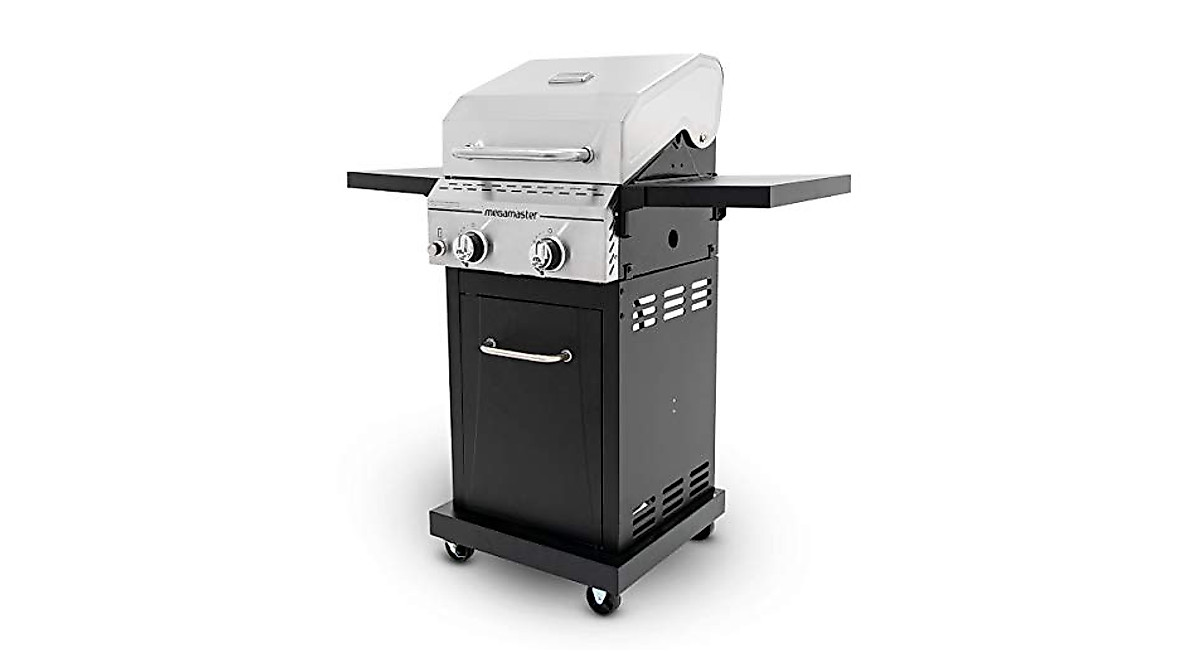 Megamaster 720-0864MA 2 Burner Gas Grill for Small Spaces
