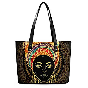 Womens Handbag African Woman Leather Tote Bag Top Handle Satchel Bags For Lady