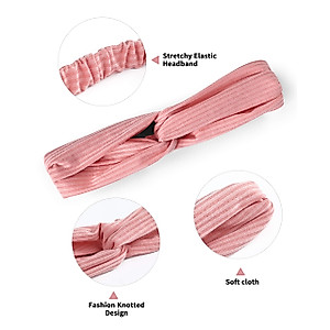 Knotted Headbands for Women and Girls, Head Bands No Slip Fashion for Women and Girls, 12 Pcs Headbands for Girls with 12 Colors