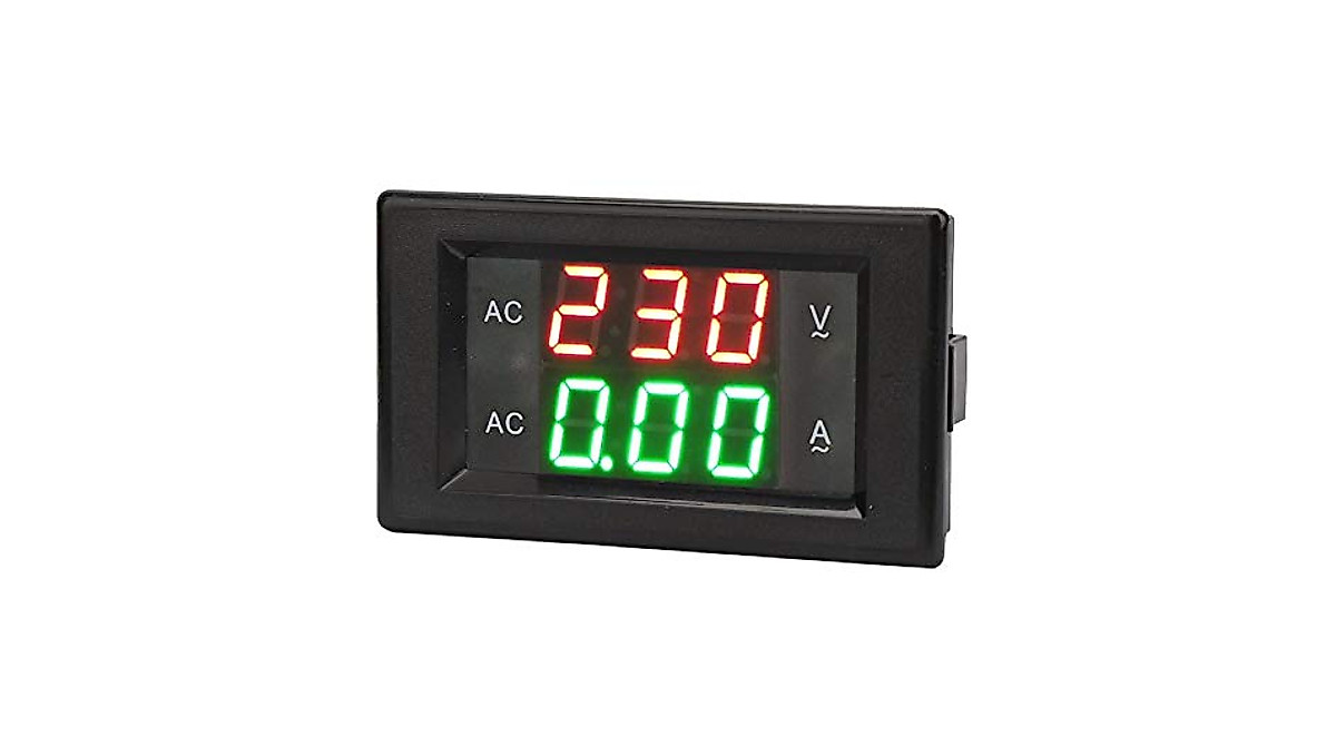 Walfront Digital Ampere Voltmeter: Accurate Dual Display
