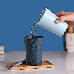 MXIAOXIA Square Toothbrush Cup Home Couple Toothbrush Cup Wash Cup Tooth Cylinder Mouthwash Cup Drinking Cup