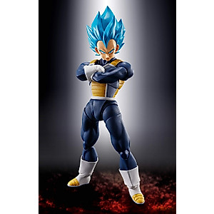 TAMASHII NATIONS Bandai S.H. Figuarts Super Saiyan God Super Saiyan Vegeta Dragon Ball Super: Broly Action Figure