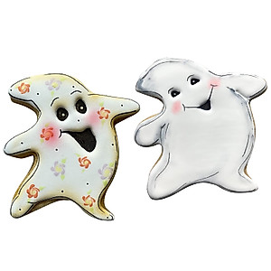 LILIAO Halloween Ghost Cookie Cutter - 3.6 x 3.7 inchess - Stainless Steel - By Janka
