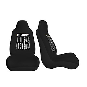 OSUKI Army Retired American Flag Car Seat Covers, Universal Fit for Auto Truck Van SUV, Easy Install