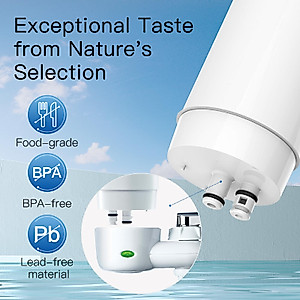 FACHIOO Faucet Filter Replacement, Replacement for Brita® Faucet Filter, Brita® 36311 On Tap Water Filtration System, Brita® FR-200, FF-100 Replacement Filter, White (Pack of 2)