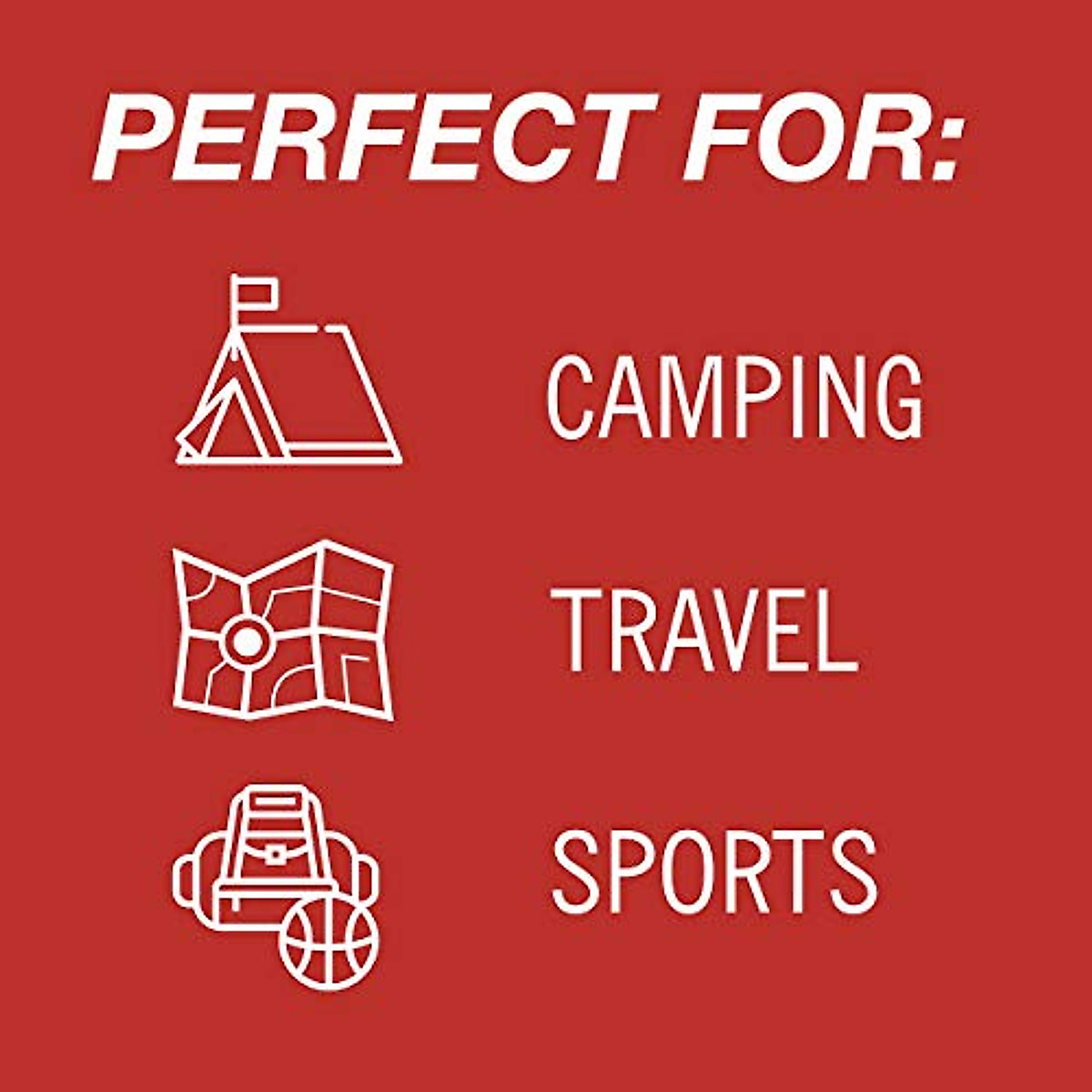 Coleman All Purpose Basic First Aid Kit for Minor Emergencies, a Light, Portable First aid kit with a Soft-Sided case - 205 Piece Red