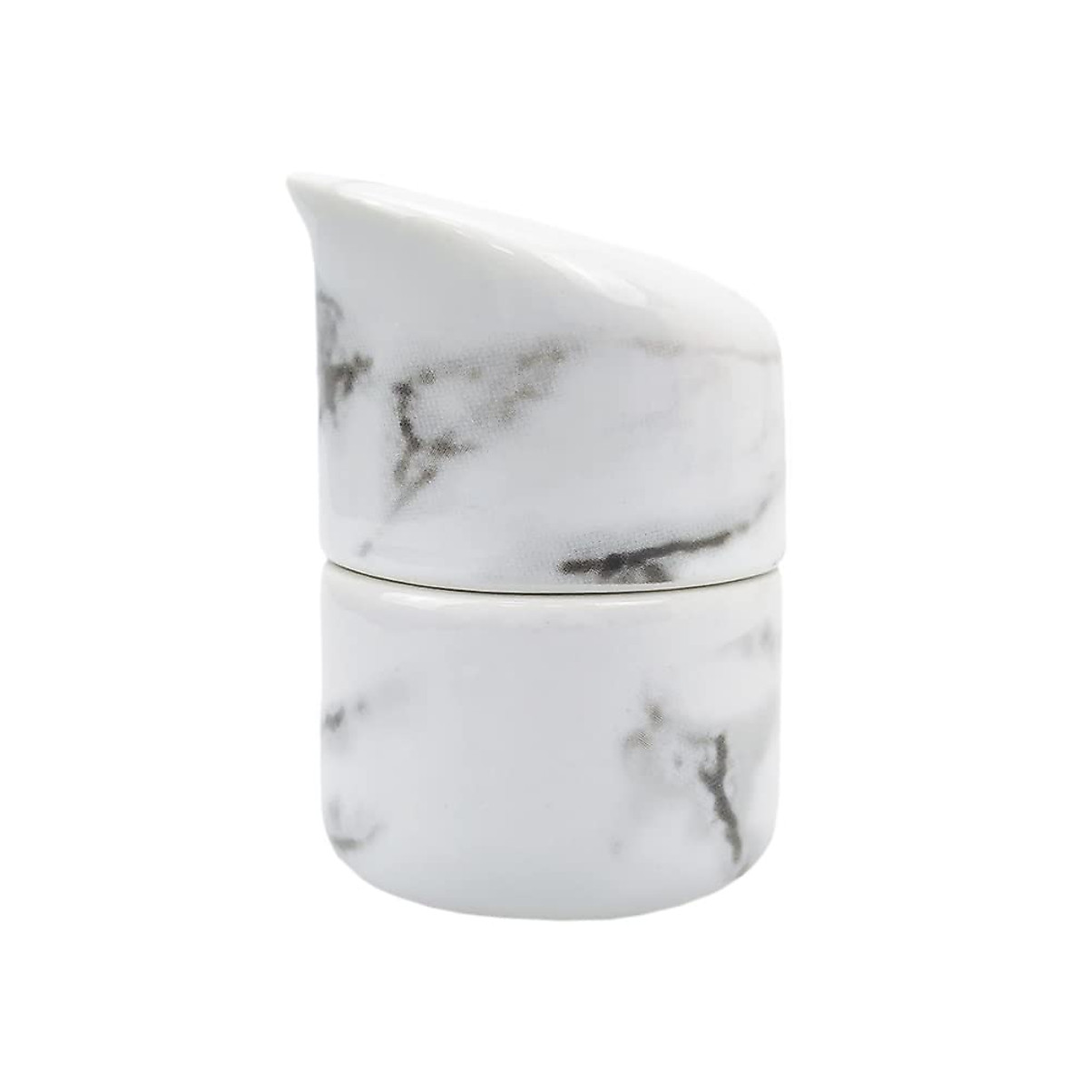 MASSJOY Nordic Creative Toothpick Holder Toothpick Box, Ceramic Home Living Room Cotton Swab Storage Tank, Marbled Toothpick Bucket.