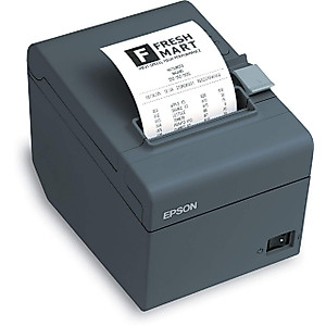 Epson C31CD52A9972 Series TM-T20II Front Loading Thermal Receipt Printer, MPOS, Serial Interface, PS-180 Included, Energy Star Compliant, Dark Gray (Renewed)