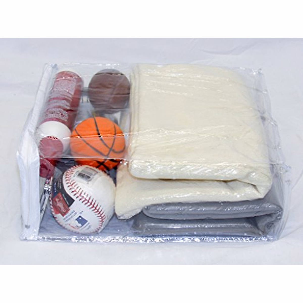 Oreh Homewares Heavy Duty Vinyl Zippered (Clear) Storage Bags (9" x 11" x 4") for Dresses, Shirts, Pants, Fabrics (1.7 Gallon) 10-Pack