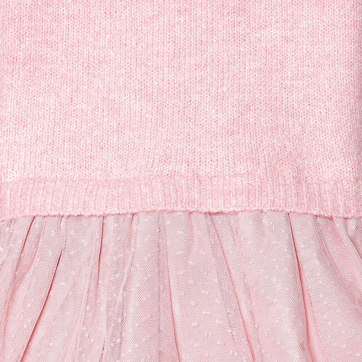 Gerber Baby and Toddler Girls Sweater Dress with Tulle Skirt, Pink, 4T
