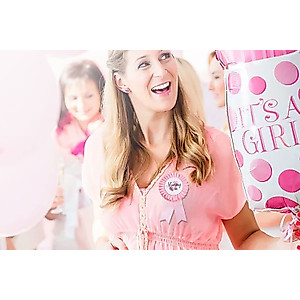 LEBERY 2pcs Daddy to Be and Mommy to Be Tinplate Badge Pin Gender Reveal Button Pins Baby Shower Button New Dad Mom Gifts for Gender Reveal Baby Shower Party Supplies