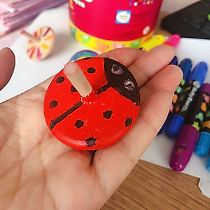 NUOBESTY Wooden Spinning Top Unfinished Wood Tops Craft Gyroscopes for DIY Kids Children Toy Party Favor New Year 12Pcs