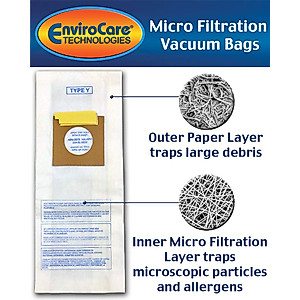 EnviroCare Replacement Micro Filtration Vacuum Cleaner Dust Bags made to fit Hoover Windtunnel Upright Type Y 30 Pack
