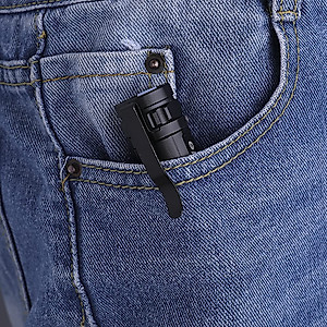 KunHe 5 Pack Mini Small Pocket LED Flashlight, USB Rechargeable Flashlights, High Lumens Bright Powerful EDC Flash Lights, Handheld Flashlights Bulk, Compact Pocket Flashlight with Belt Clip