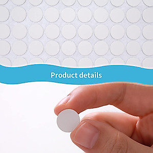 Grevosea 560 Pieces Screw Hole Stickers, 4 Sheets Self Adhesive Furniture Screw Cover Stickers White Cabinet Hole Covers Stickers Waterproof PVC Screw Covers for Wall Cabinets Desk Screws(12mm)