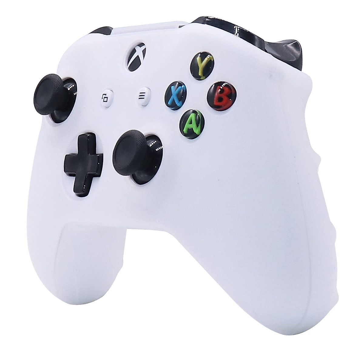 RALAN Controller Cover Silicone for Xbox One, Silicone Controller Cover Skin Protector in Dark Compatible for Xbox Ones Controller (Black Pro Thumb Grip x 8,Cat + Skull Cap Cover Grip x 2)