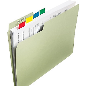 Q Connect 1-inch Page Marker - Yellow (Pack of 50)