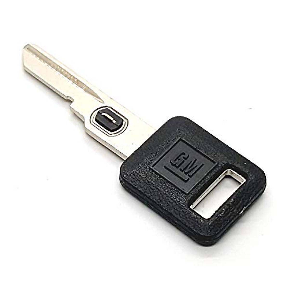 GM 595516 Genuine OEM Single Sided Ignition Logo Key Blank w/Vats Resistor Chip #6. for: Buick, Cadillac, Chevrolet, Oldsmobile, Pontiac, Strattec V.A.T.S No. 6.